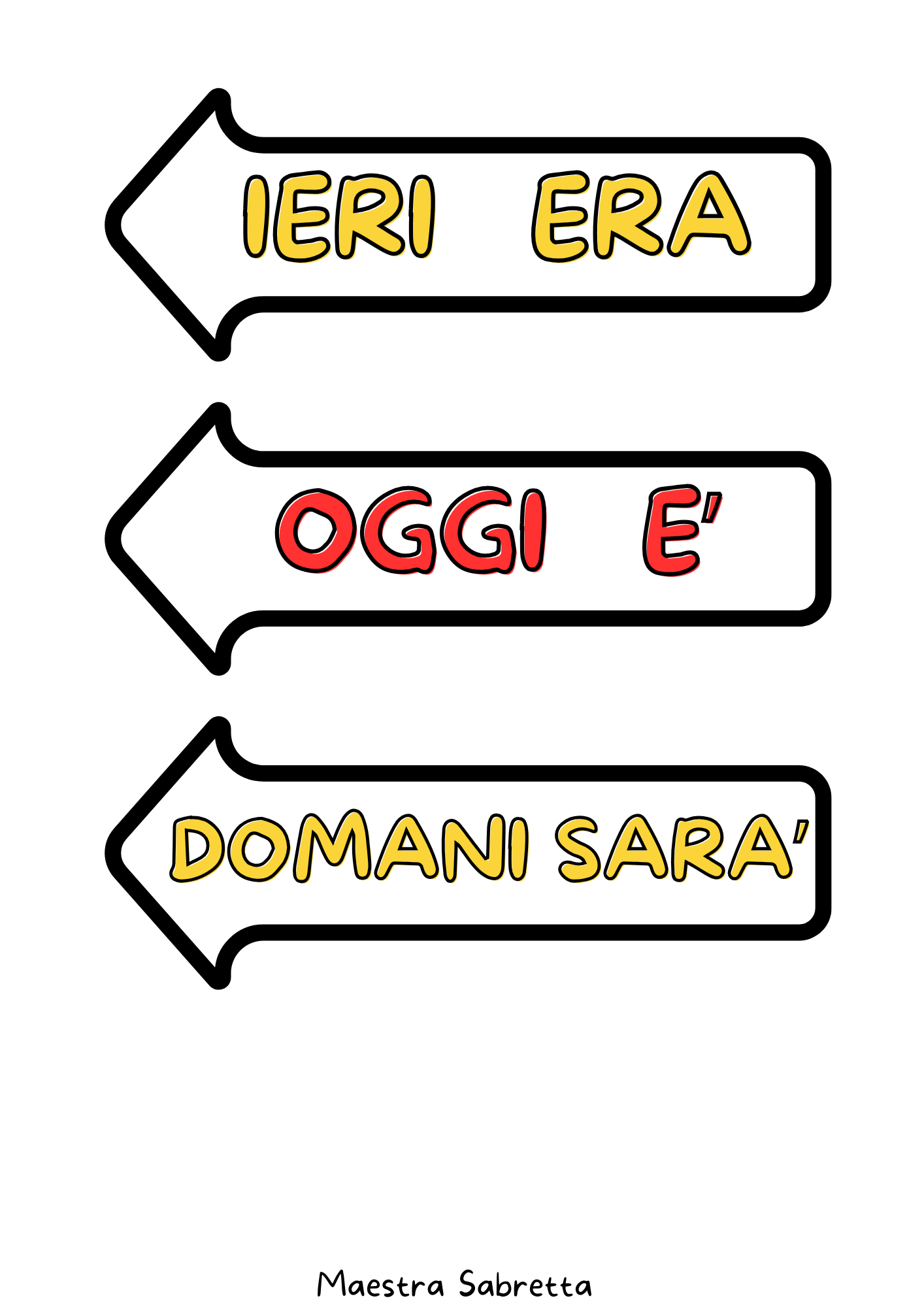 CALENDARIO – numeri, mesi, giorni da stampare – Maestra Sabretta